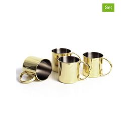 ECHTWERK 4er-Set: Cocktail-Becher in Gold - 480 ml - 12% | Gedeckter-tisch