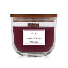 Purple River Duftkerze "Relaxing Red Berries" in Rot - 370 g - 26% | Kerzen-vasen