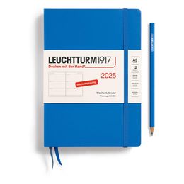 LEUCHTTURM1917 Wochenplaner in Blau - A5 - 38% | Buero-schulbedarf