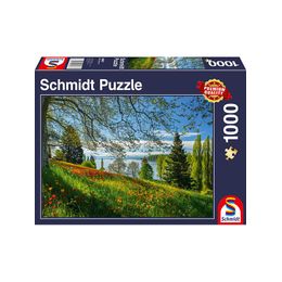 Schmidt Spiele 1.000tlg. Puzzle "Frühlingsallee zur Tulpenblüte" - ab 12 Jahren - 12% | Gesellschaftsspiele