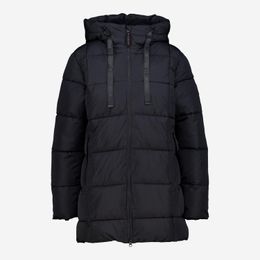 Schwarze Pufferjacke