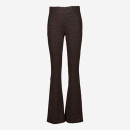 Freebird Schwarz-goldfarbene Flare Fit Hose