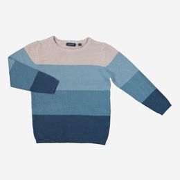 Blue Seven Grau-blauer Pullover mit Rundhalsausschnitt