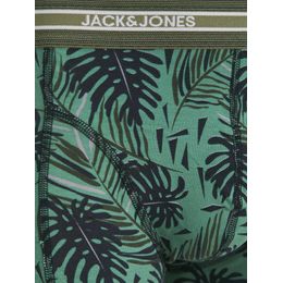 Jack & Jones Jack & Jones Boxershorts 'JACEZRA LEAVES' Herren Gr&ouml;&szlig;e L gr&uuml;n / schwarz