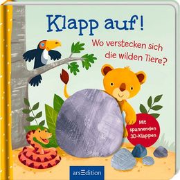 Kinderbuch Klapp auf! Wo verstecken sich die wilden Tiere? Ars Edition