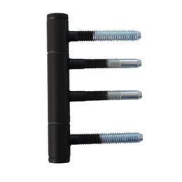 ALPERTEC T&uuml;rband 3-teilig schwarz matt
