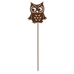 Gartenstecker Eule 32 cm