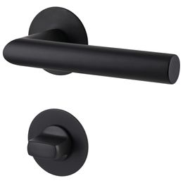 ALPERTEC Rosettengarnitur 'Simply Stick' Edelstahl schwarz matt WC