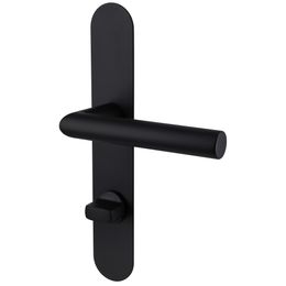 ALPERTEC Langschildgarnitur 'Simply Stick' Edelstahl schwarz matt WC