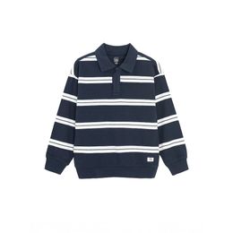 Cool Club Sweatshirt Jungen Gr&ouml;&szlig;e 116 navy / wei&szlig;