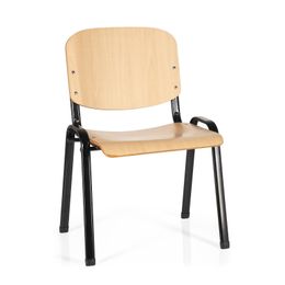 hjh OFFICE Vierfu&szlig;stuhl XT 600 SW H Holz