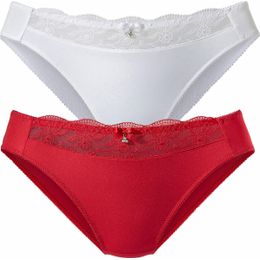 Nuance Damen Slip, rot+wei&szlig;, Gr&ouml;&szlig;e 36/38