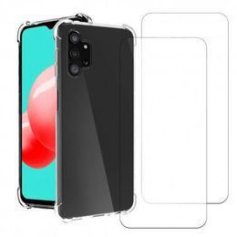 H&uuml;lle Galaxy A32 5G und 2 schutzfolien - TPU - Transparent