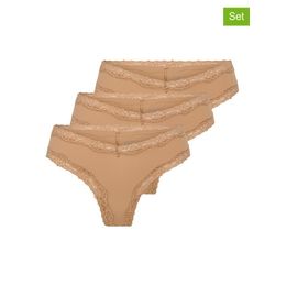 Only 3er-Set: Slips in Hellbraun - 71% | Gr&ouml;&szlig;e S | Damen-unterteile