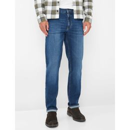 Brax Herren Five-Pocket-Hose Style COOPER DARK BLUE USED, denim blau, Gr. 30/32