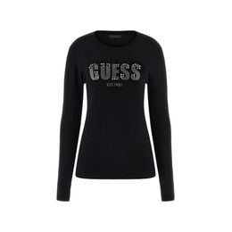 Guess Pullover Damen Gr&ouml;&szlig;e L schwarz / silber