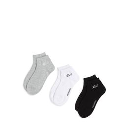 K by KARL LAGERFELD Karl Lagerfeld Socken Damen Gr&ouml;&szlig;e 39/42 graumeliert / schwarz / wei&szlig;