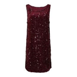 Pieces Kleid 'PCKAM' Damen Größe 40 weinrot Winterkleid
