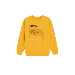 Cool Club Sweatshirt Jungen Gr&ouml;&szlig;e 158 goldgelb / schwarz