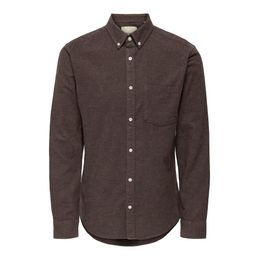 Only & Sons Only & Sons Hemd 'ONSNIKO' Herren Gr&ouml;&szlig;e XL dunkelbraun