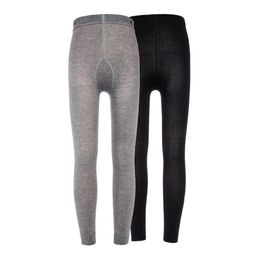 Ewers Leggings M&auml;dchen Gr&ouml;&szlig;e 110/116 grau / schwarz