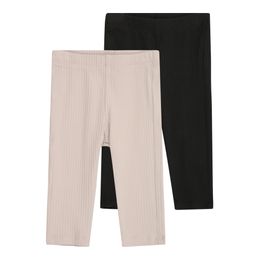 Lindex Leggings Gr&ouml;&szlig;e 62 beige / schwarz