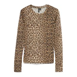 V&eacute;ro Moda Vero Moda Shirt 'VMLOVA' Damen Gr&ouml;&szlig;e XS braun / cappuccino / schwarz