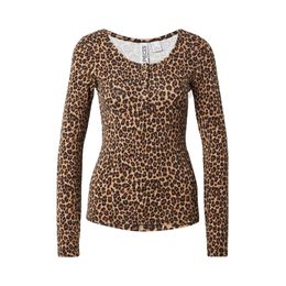 Pieces Shirt 'PCKITTY' Damen Gr&ouml;&szlig;e L creme / camel / cognac / schwarz