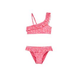 WE Fashion Bikini M&auml;dchen Gr&ouml;&szlig;e 92 orange / rosa / hellpink