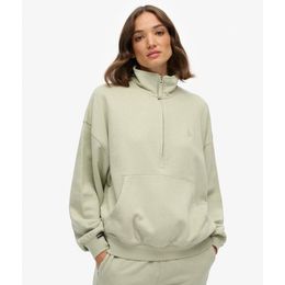 Superdry Damen Baumwolle Studios Sweatshirt Mit Rei&szlig;verschluss, Hellgr&uuml;n - Gr&ouml;&szlig;e: 38 2102623500753N4X017