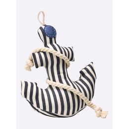 HEINE HOME T&uuml;rstopper, Blau, Gr. H/B/T ca. 30x27x12 cm, Deko-Artikel, Material: Polyester