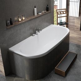 Hoesch iSENSI Vorwand-Badewanne, 3840.010+6966.310,