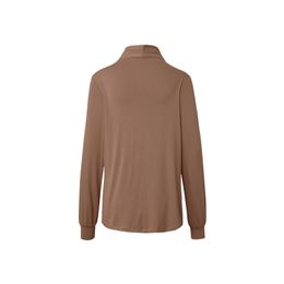 Tchibo - Langarmshirt mit V-Ausschnitt - Damen - Gr. L - beige