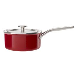 KitchenAid Steel Core Enamel Stielkasserolle - rot