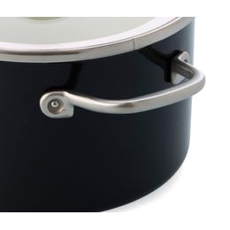 KitchenAid Steel Core Enamel Kochtopf - schwarz