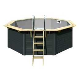 Karibu Gartenpool-Set &raquo;Modell 1&laquo; - anthrazit