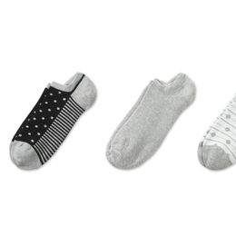 Tchibo - 3 Paar Sneakersocken - Damen - Gr. 35-38 - silber