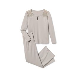 Tchibo - Pyjama - Damen - Gr. S - hellbraun