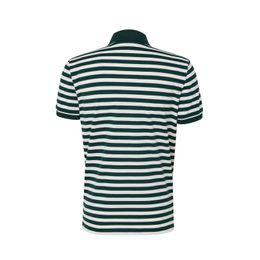 Tchibo - Piqu&eacute;-Poloshirt - Herren - Gr. L - dunkelgr&uuml;n/gestreift