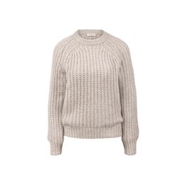 Tchibo - Grobstrick-Pullover mit Wolle - Damen - Gr. XL - wei&szlig;