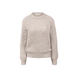 Tchibo - Grobstrick-Pullover mit Wolle - Damen - Gr. L - weiß