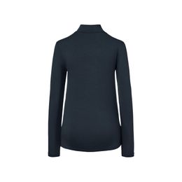 Tchibo - Shirt mit Stehkragen - Damen - Gr. L - blau