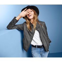 Tchibo - Lederjacke - Damen - Gr. 44 - grau