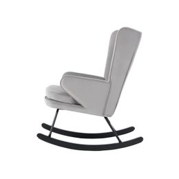Kayoom Schaukelstuhl &raquo;Melorie&laquo; - 86x65x95cm - grau -