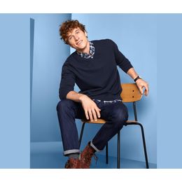 Tchibo - Merino-Pullover mit V-Ausschnitt - Herren - Gr. 56 - dunkelblau
