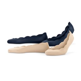 Tchibo - 2 Paar Magic-Cut-F&uuml;&szlig;linge - Damen - Gr. 35-38 - dunkelblau