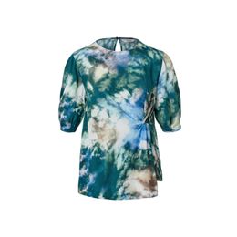 Tchibo - Bluse mit Falten - Damen - Gr. 42 - blau