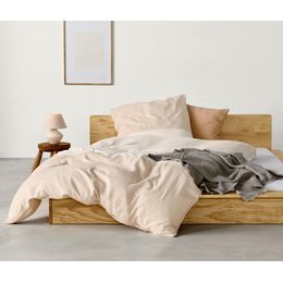 Tchibo - Flanell-Bettw&auml;sche - beige