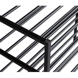 Tchibo - Woood Schuhregal &raquo;Ferro&laquo; - 85x35x160cm - schwarz - Metall