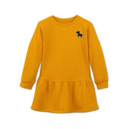 Tchibo - Sweatkleid - M&auml;dchen - Gr. 98/104 - gelb